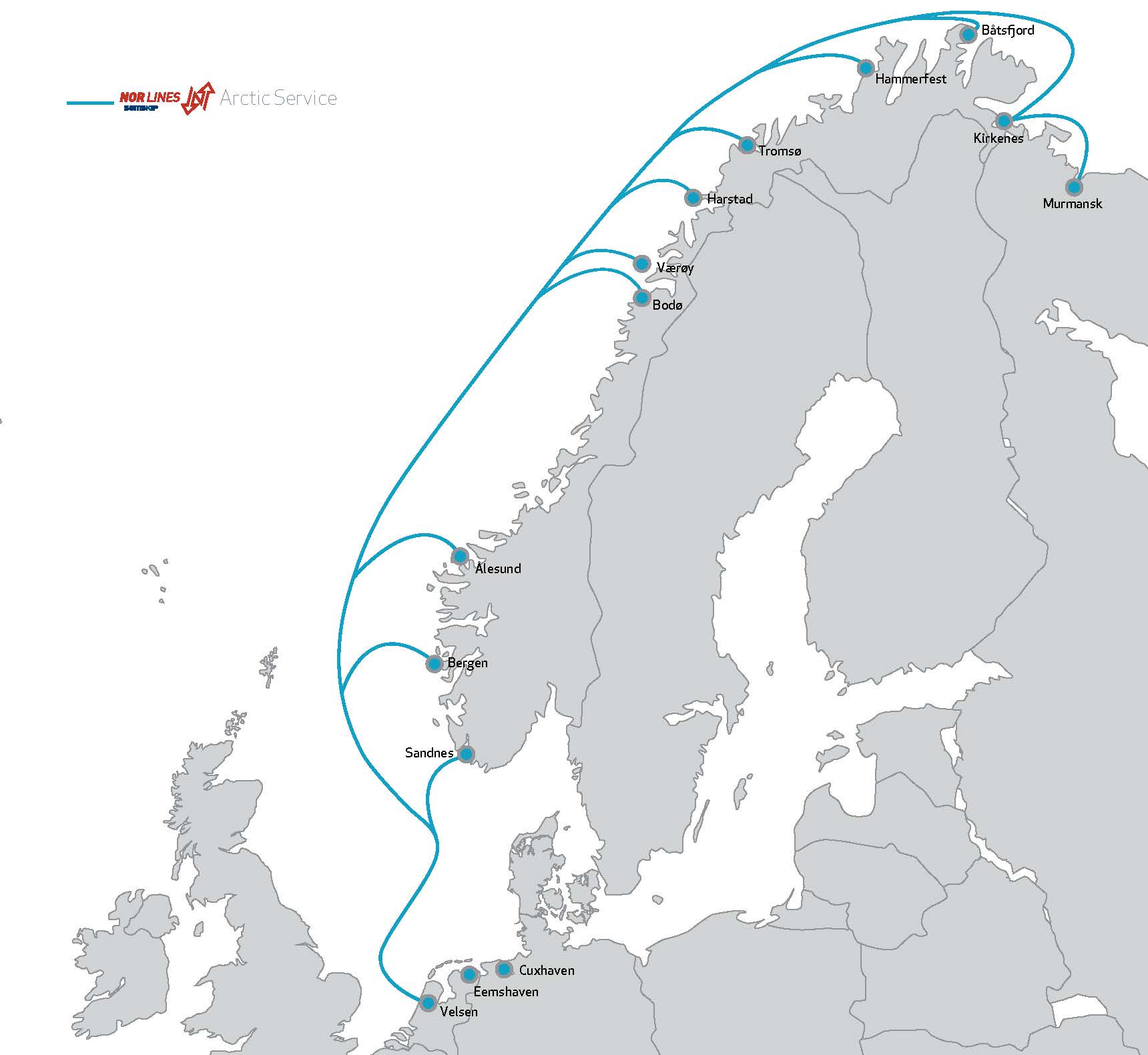 Samskip upgrades Nor Lines shortsea service network connecting to ...