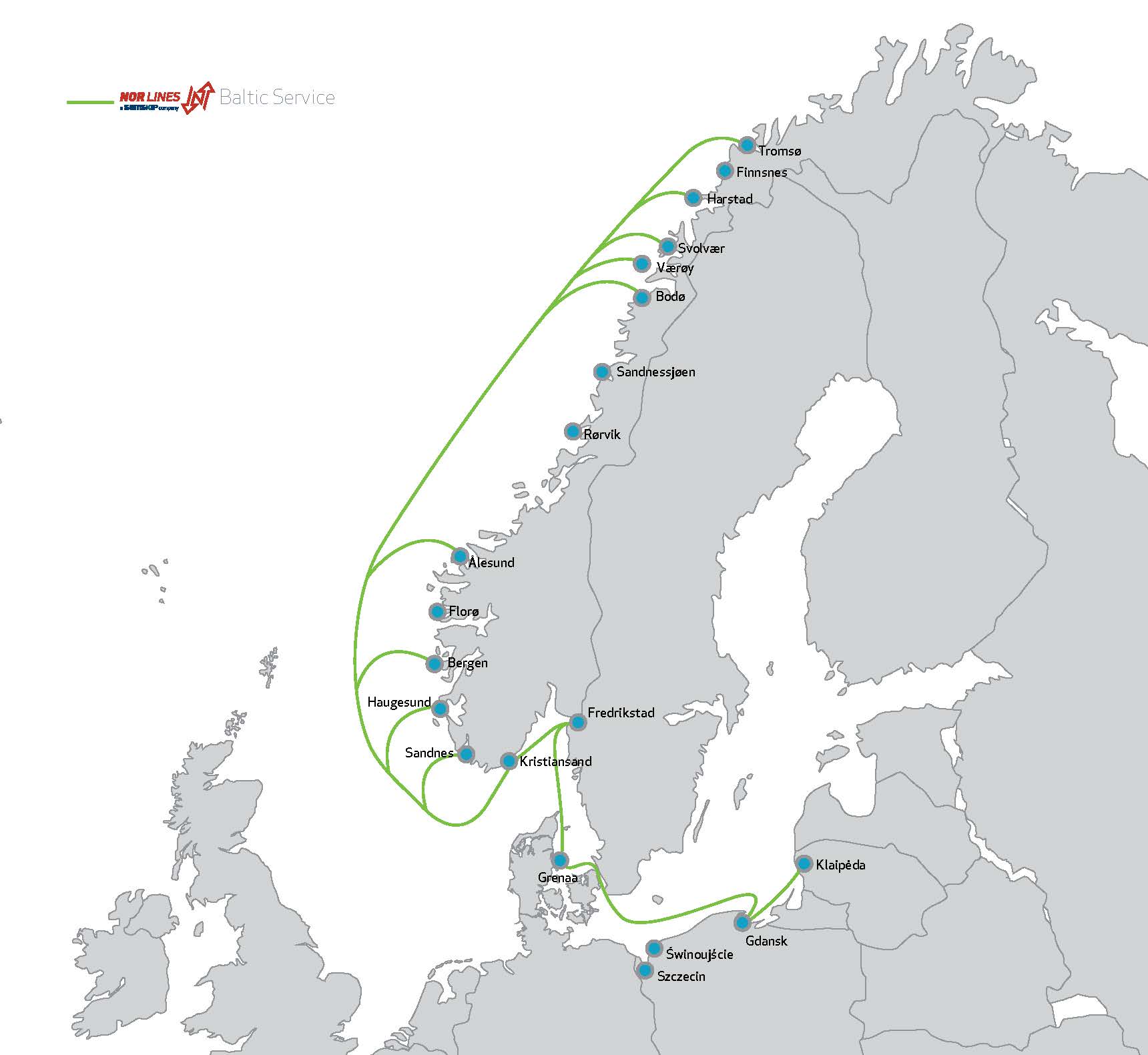 Samskip upgrades Nor Lines shortsea service network connecting to ...