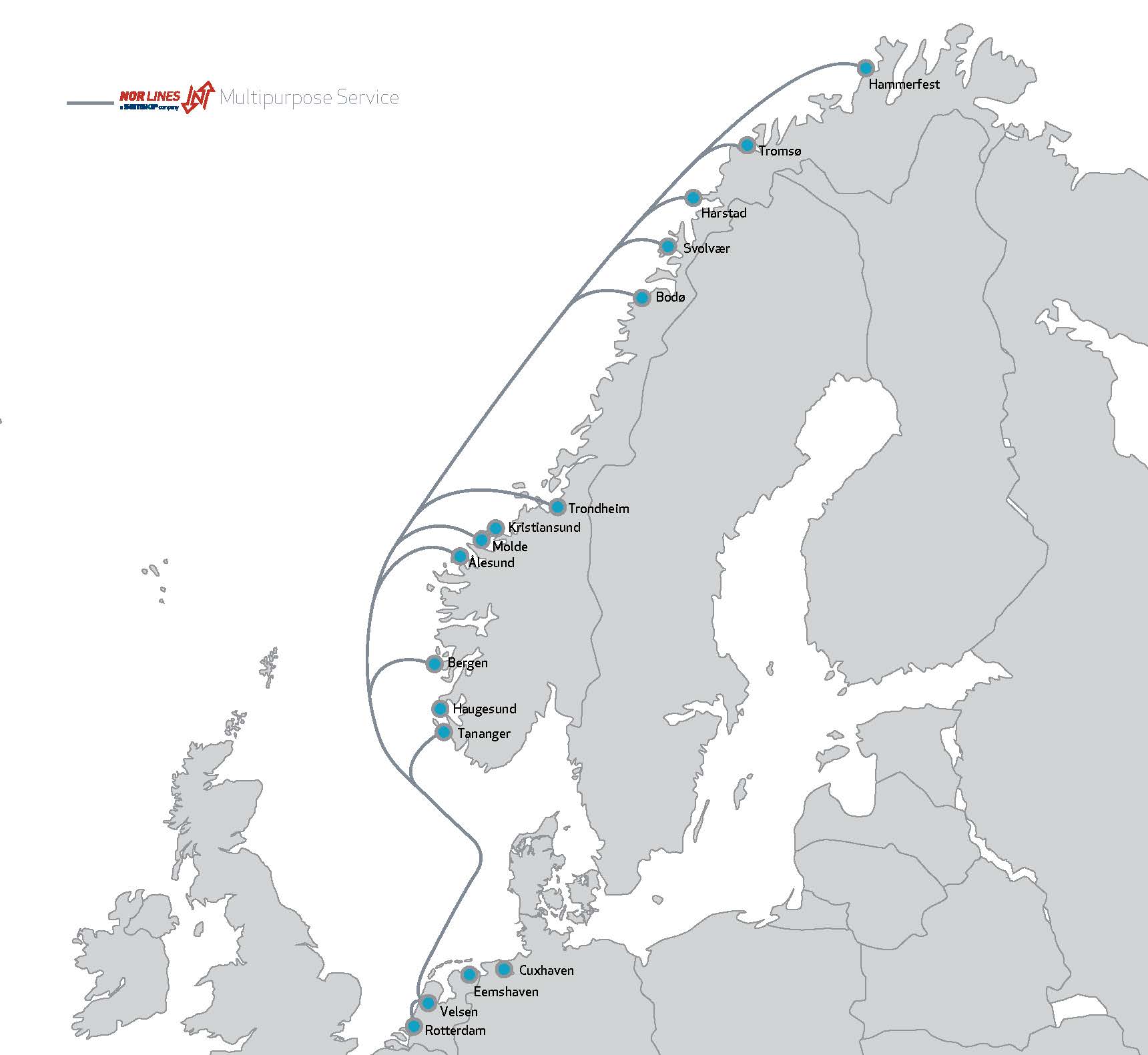 Samskip upgrades Nor Lines shortsea service network connecting to ...