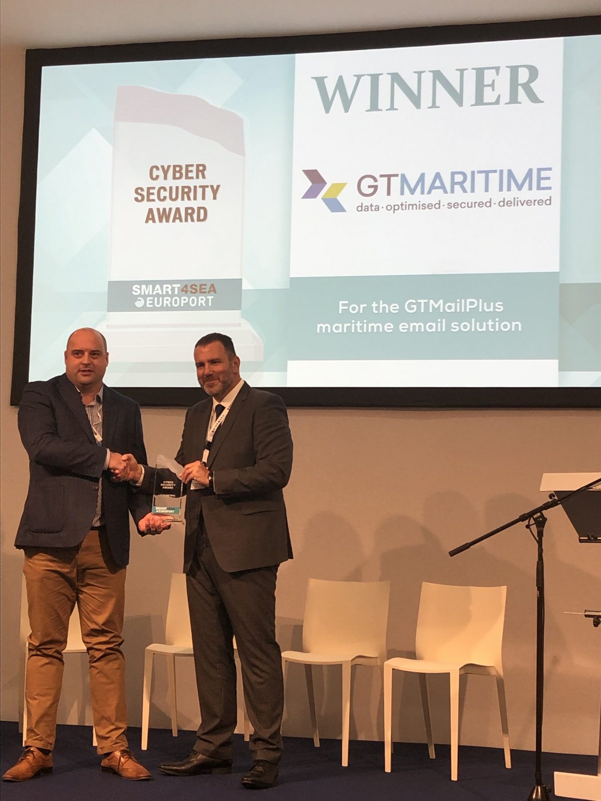 GTMaritime takes Cyber Security Award at Smart4Sea EUROPORT 2019 - j-l ...