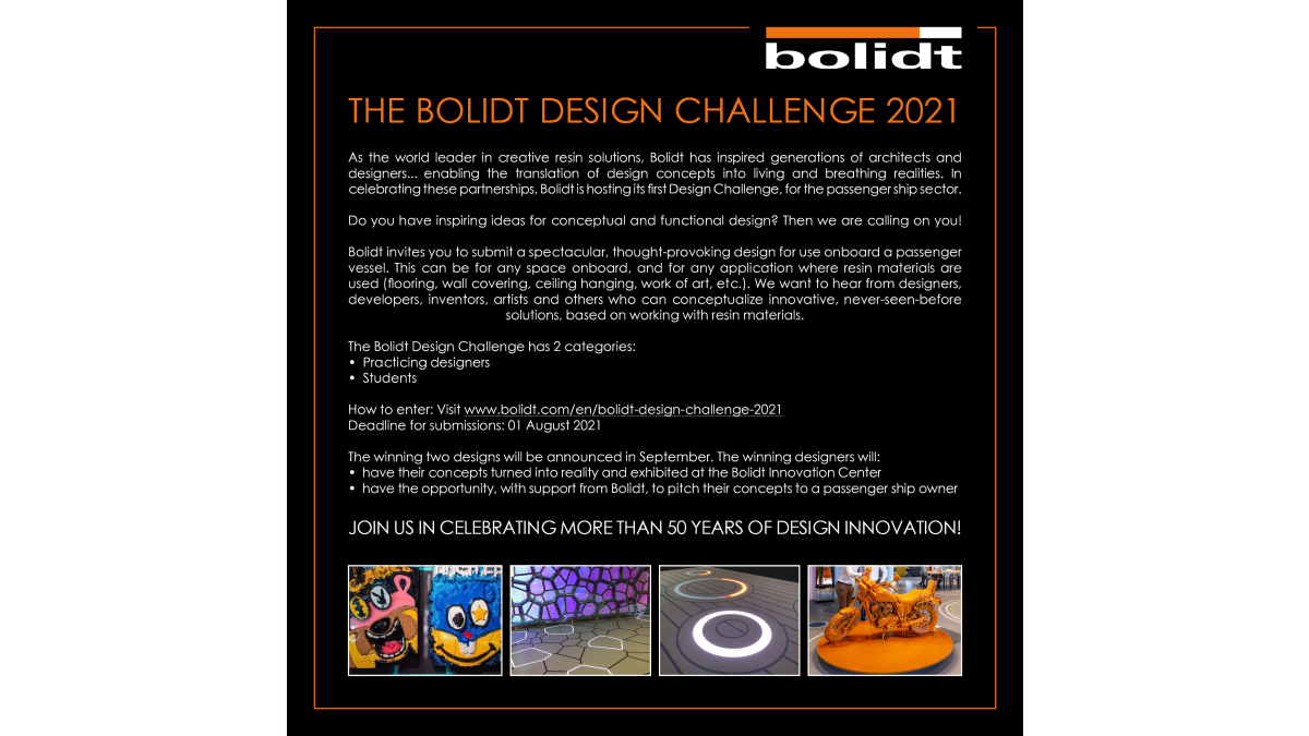 Bolidt hosts inaugural Design Challenge for the cruise sector - j-l-a.com